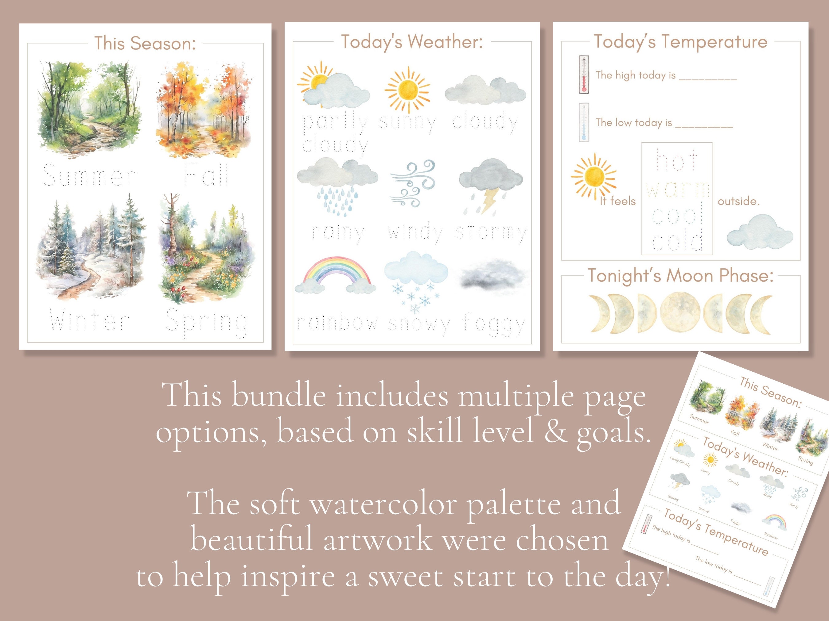 Morning Menu Morning Time Bundle the Mushy Mama Handwriting Homeschool ...