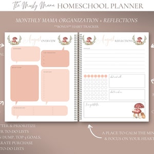 Homeschool Planner, Printable DIGITAL DOWNLOAD, 2025-2026 Lesson ...