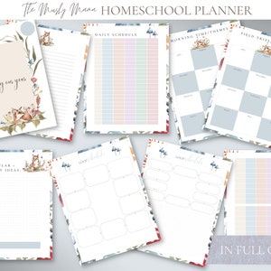 Homeschool Planner, Printable DIGITAL DOWNLOAD, 2025-2026 Lesson ...