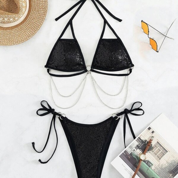 Chain Swimsuit - Etsy