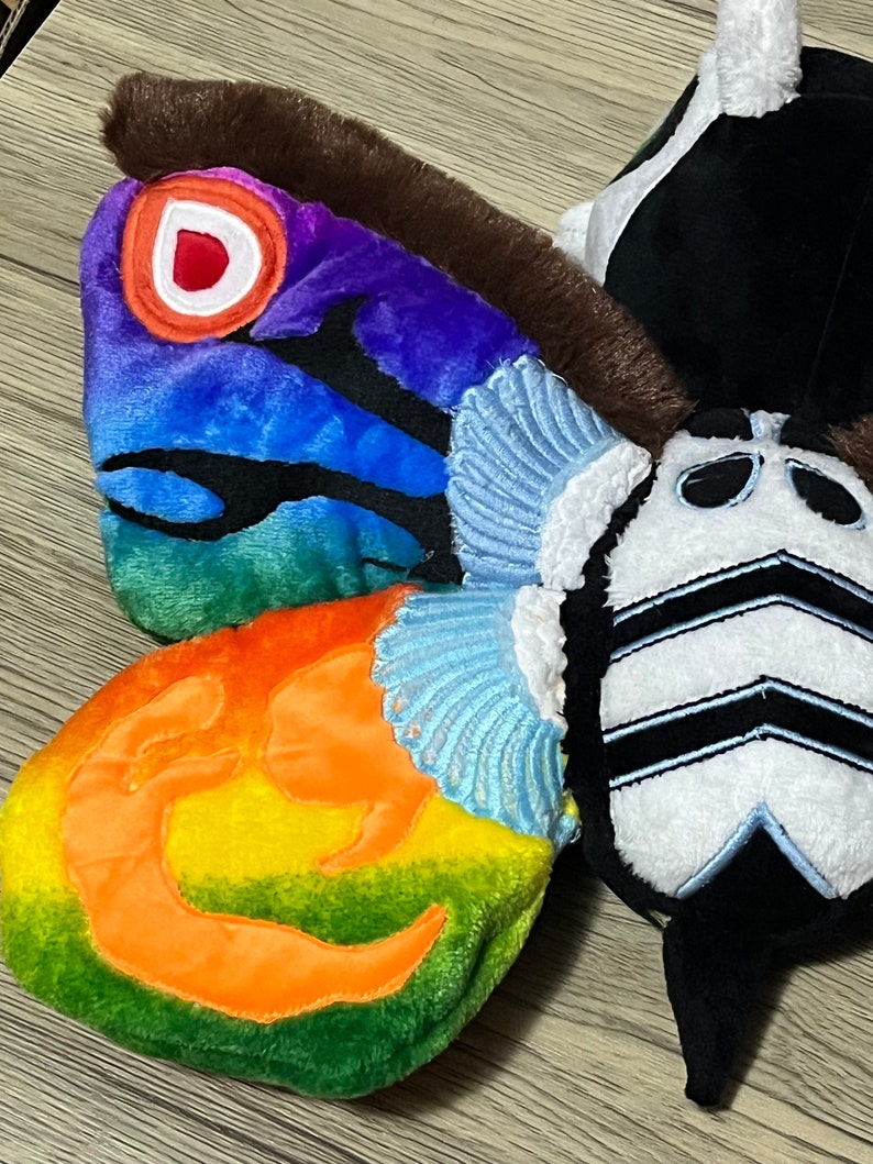 Large Rainbow Mothra Plush - Etsy