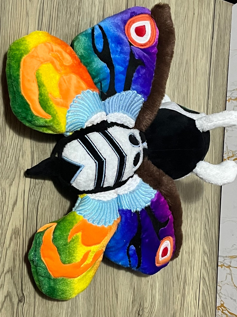 Large Rainbow Mothra Plush - Etsy