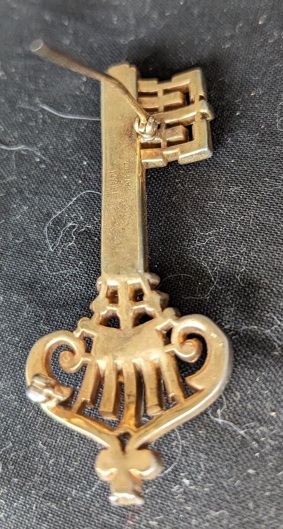 Crown Trifari Alfred Philippe Amber Rhinestone Pat P… - Gem