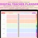 Digital Teacher Planner - Horizontal Layout - Etsy