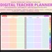 Digital Teacher Planner - Etsy