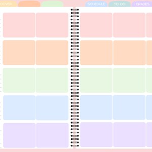 Digital Teacher Planner - Horizontal Layout - Etsy