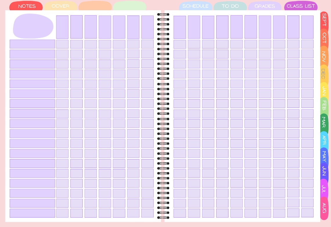 Digital Teacher Planner - Etsy