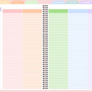 Digital Teacher Planner - Horizontal Layout - Etsy