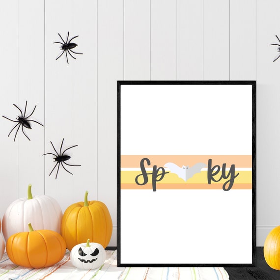 Spooky SVG and PDF Download - Etsy