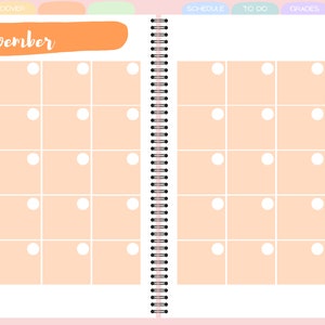 Digital Teacher Planner - Horizontal Layout - Etsy