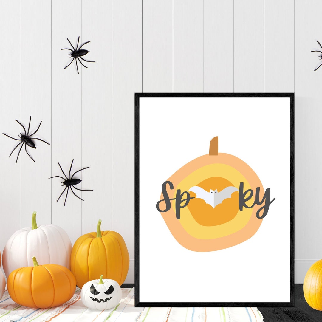 Spooky SVG and PDF File, Digital Download, Printable, Decor, Living ...