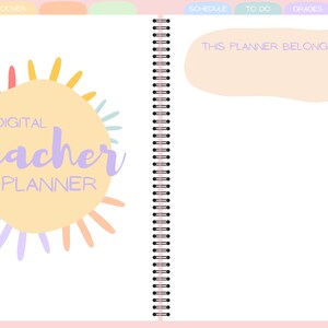 Digital Teacher Planner - Etsy