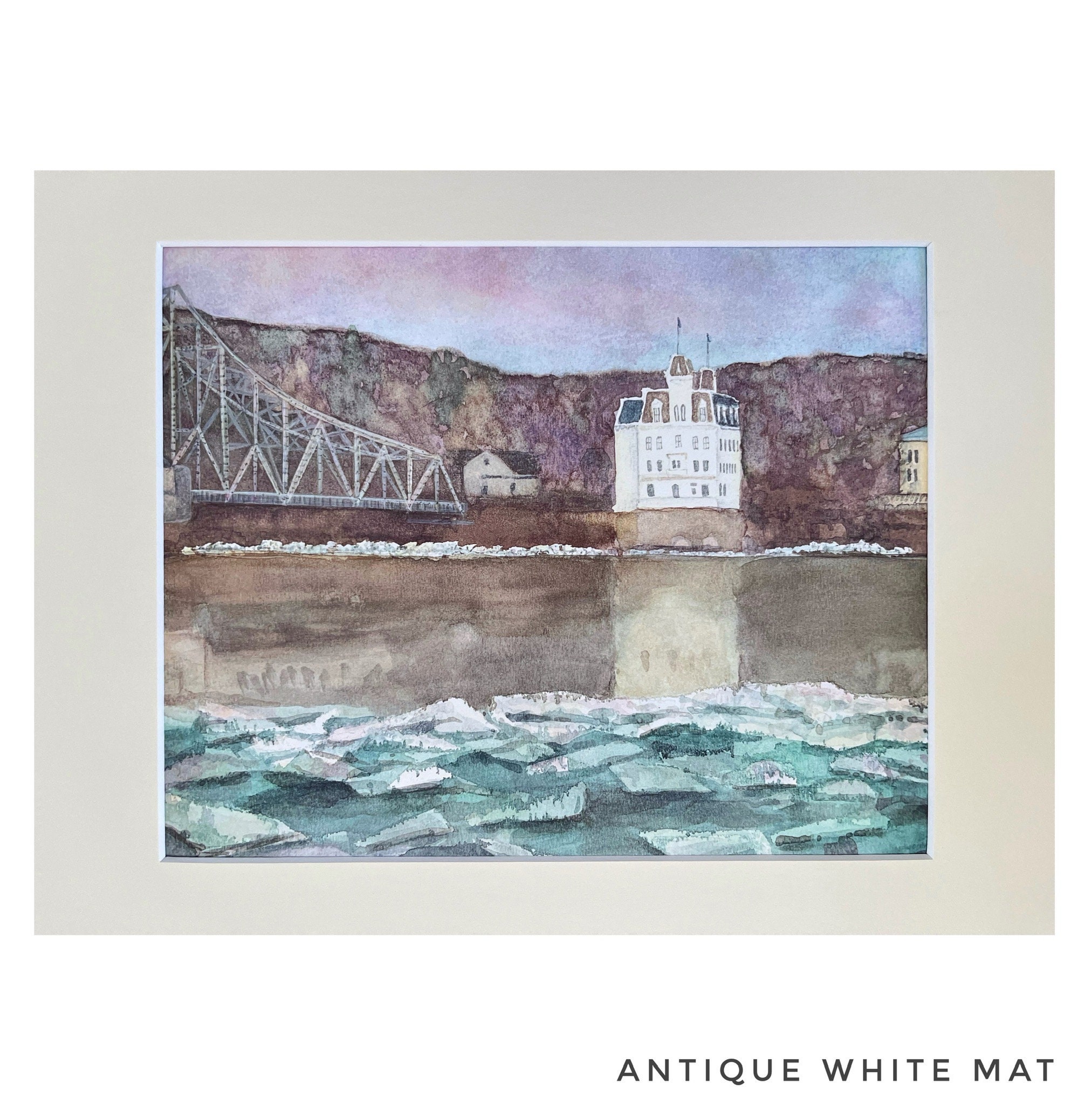 Watercolor Painting Goodspeed Spring Thaw Giclee Print East Haddam ...