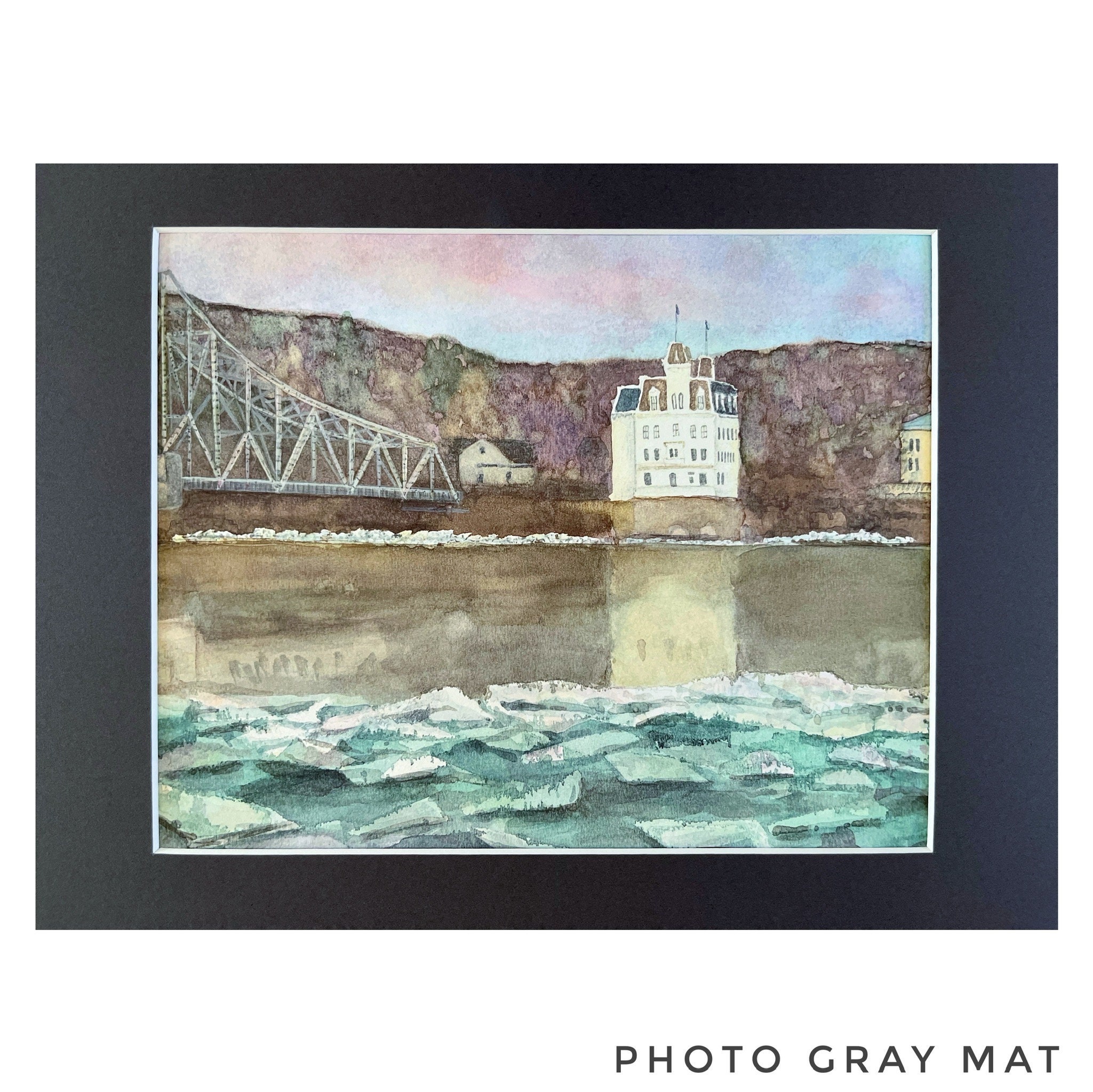 Watercolor Painting Goodspeed Spring Thaw Giclee Print East Haddam ...