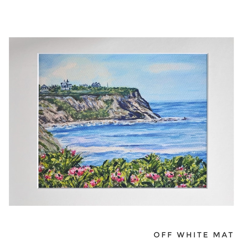 Block Island Cliffs Watercolor Giclée Print – Rhode Island Seascape - Etsy