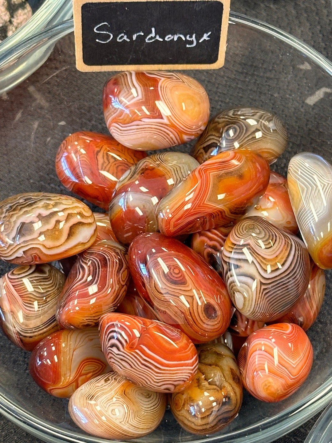 Sardonyx Tumbles, Polished Sardonyx, Sardonyx Crystals, Metaphysical ...