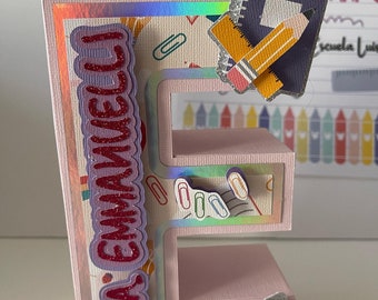 Letter 3d Stickers Blue - Etsy