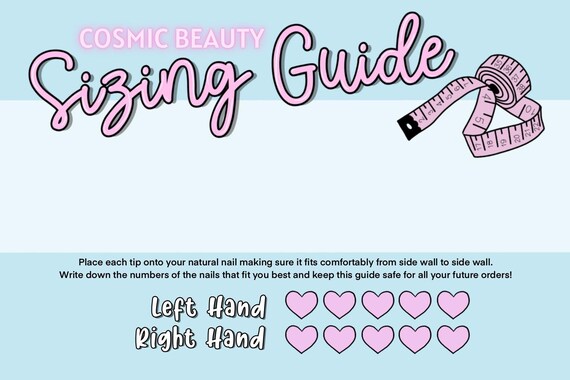 Sizing Guide Different Shapes to Choose From - Etsy