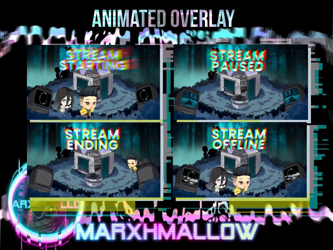 Kawaii DBD the Onyro X Yoichi Animated Isometric Twitch Overlay | Chibi ...
