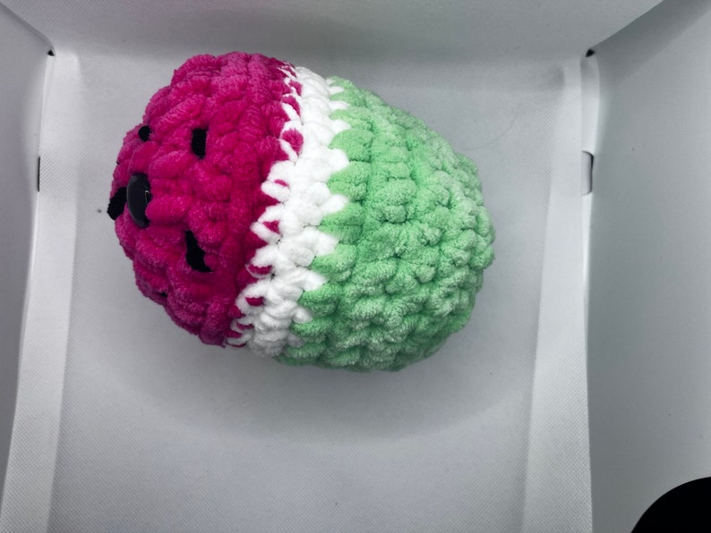 Adorable Fruit Amigurumi Toy Handmade Watermelon Crochet Watermelon ...