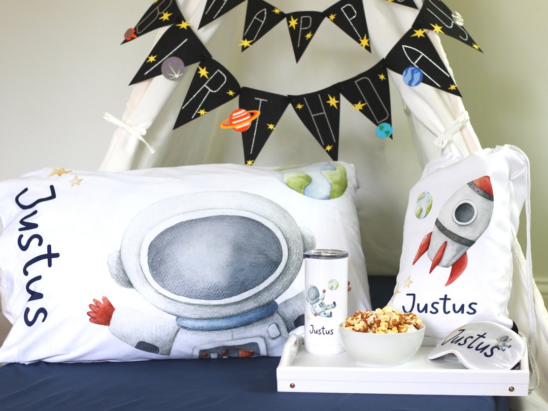 Personalized Space Themed Slumber Party Kit With Astronaut or Aliens ...