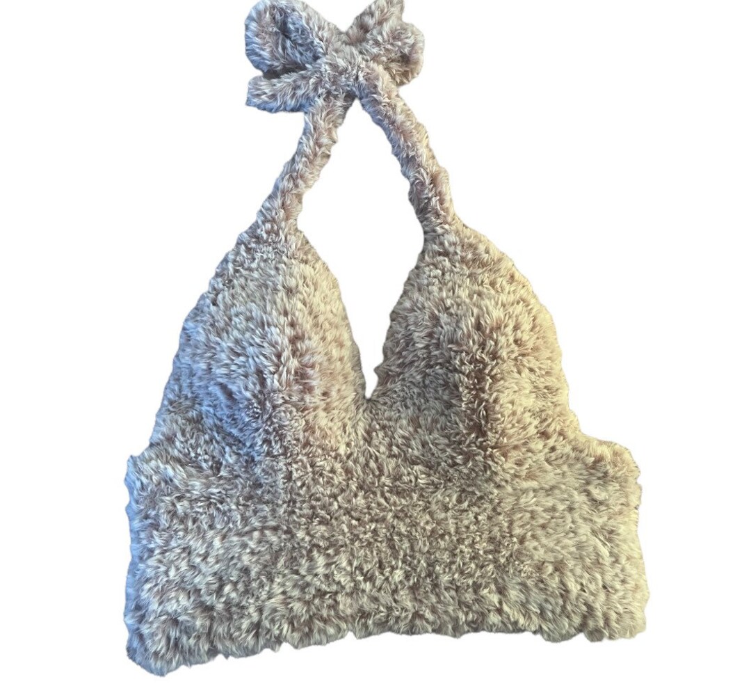 Fuzzy Crochet Top - Etsy