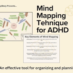 Mind Mapping Technique| ADHD Tool for Easy Organization of Thoughts| - Etsy