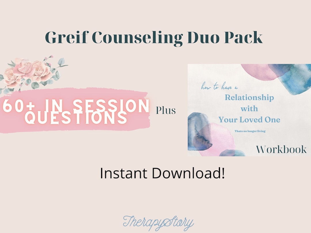 Grief Bundle: 60 Greif Counseling Questions and Grief Workbook ...