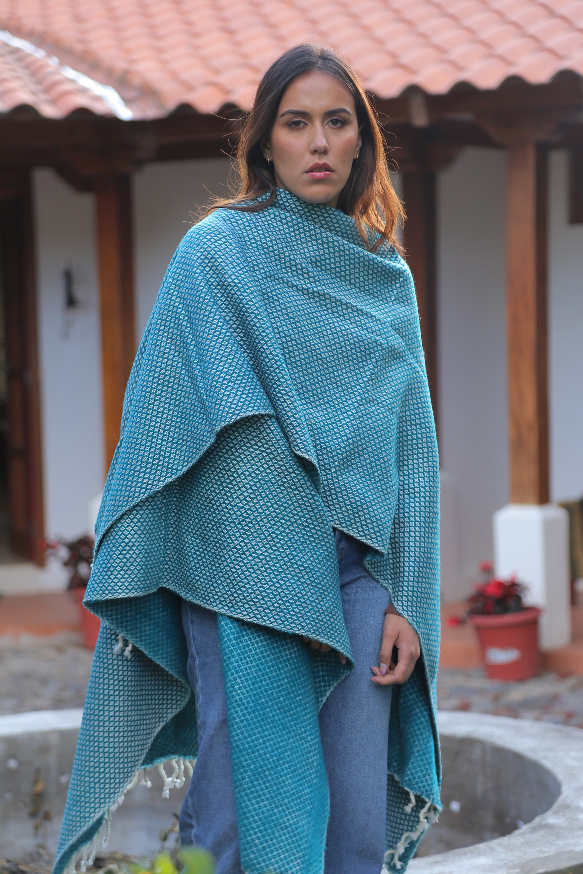 Heavy Poncho 100% Wool, Ruana for Men and Women Perfect for Winter - Etsy