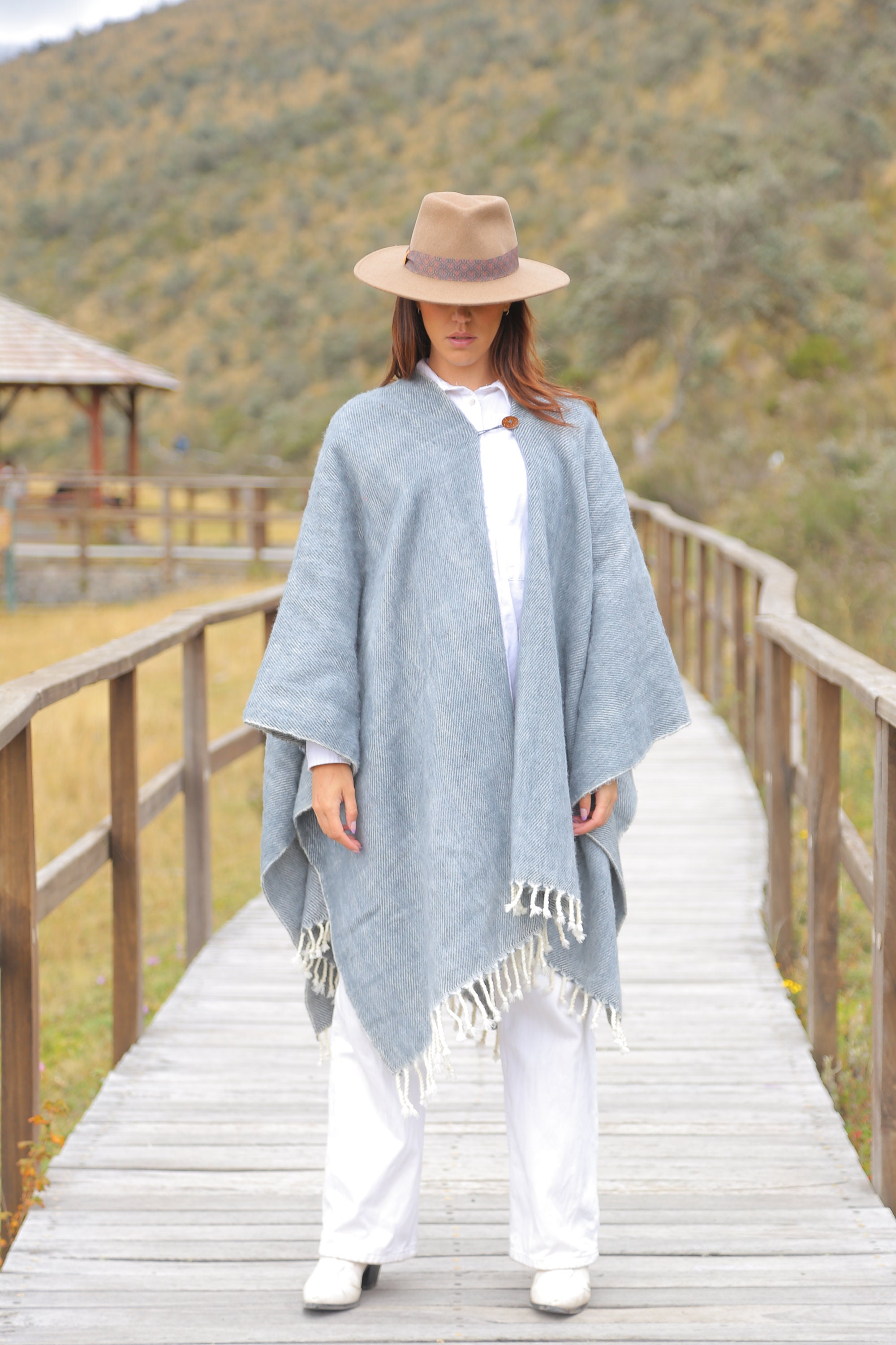Heavy Poncho 100% Wool, Ruana for Men and Women Perfect for Winter - Etsy