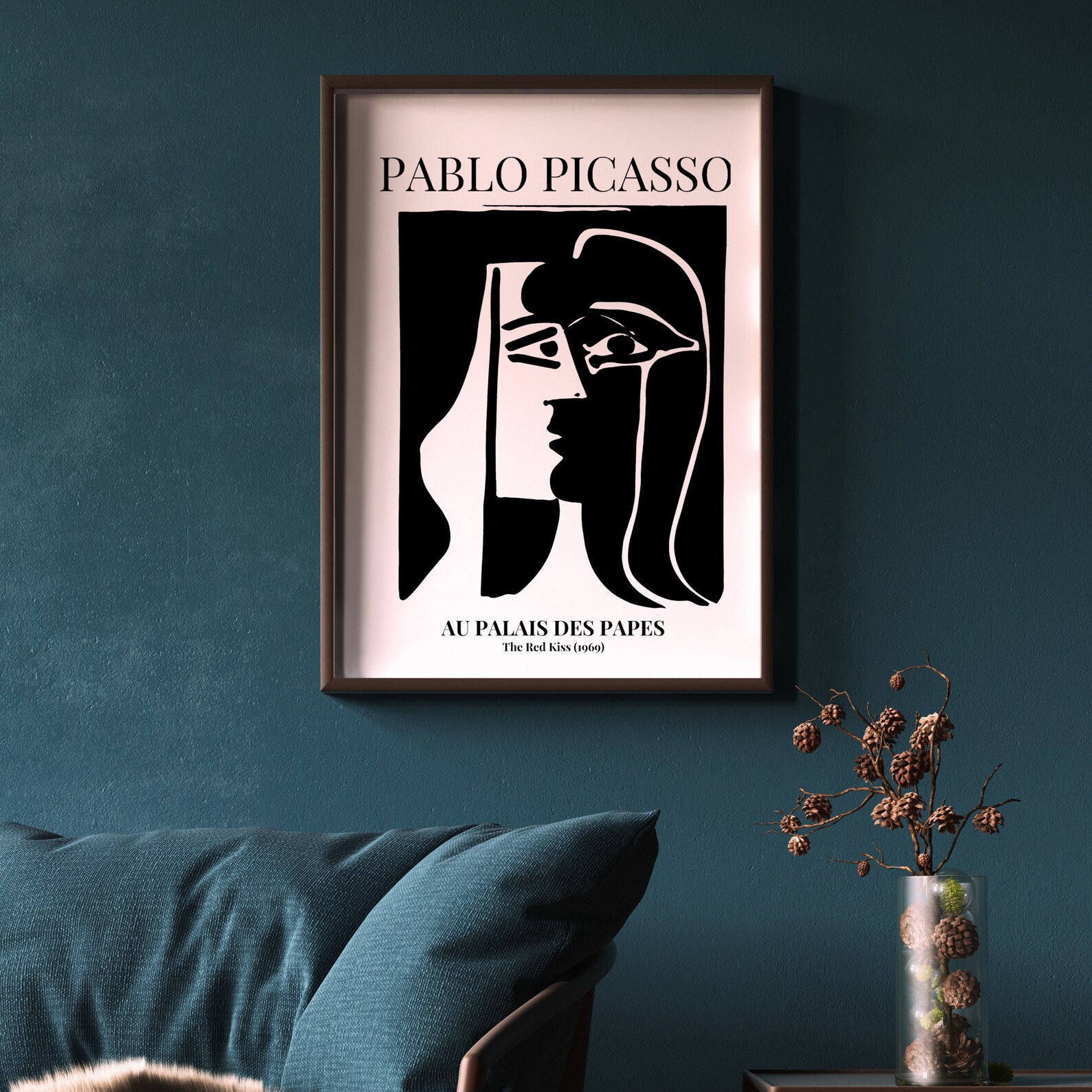 Pablo Picasso Rolled Poster Printed Aesthetic Black & White Wall Art ...