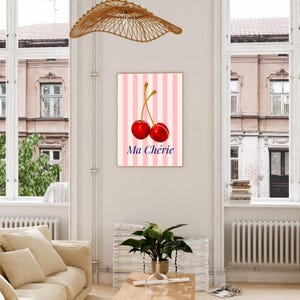 Ma Chérie Poster for Eclectic Apartment Decor Ideas French Vintage ...