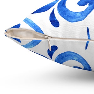 Mediterranean Pillow Timeless Design Decor Blue Pillow Mediterranean ...