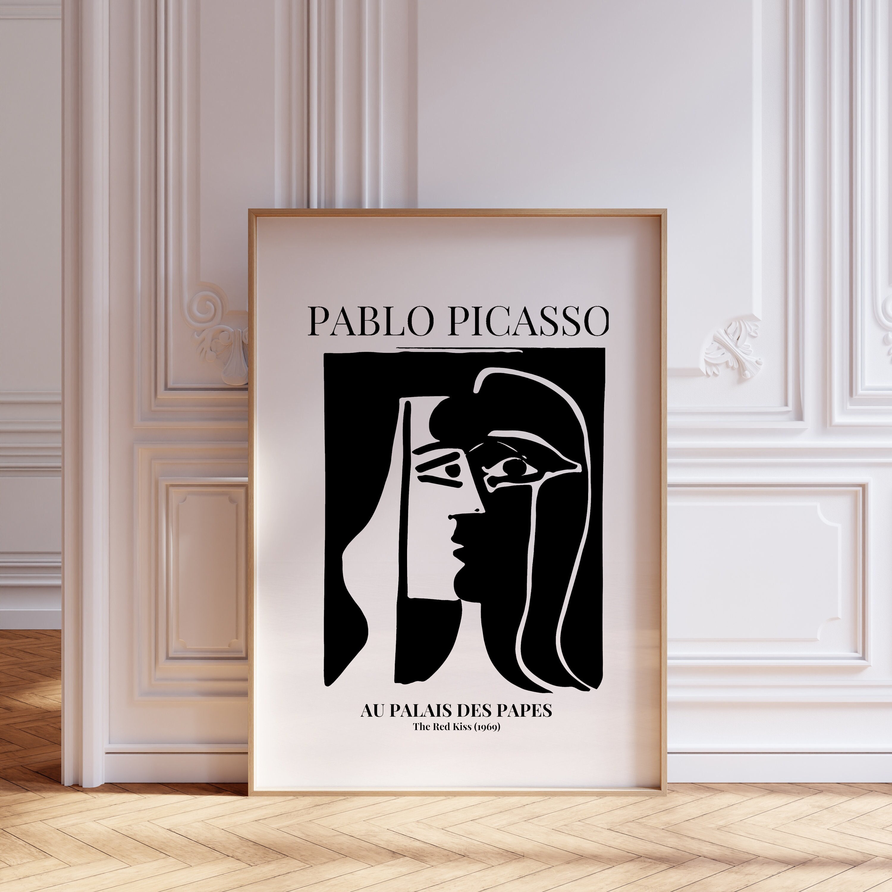 Pablo Picasso Rolled Poster Printed Aesthetic Black & White Wall Art ...