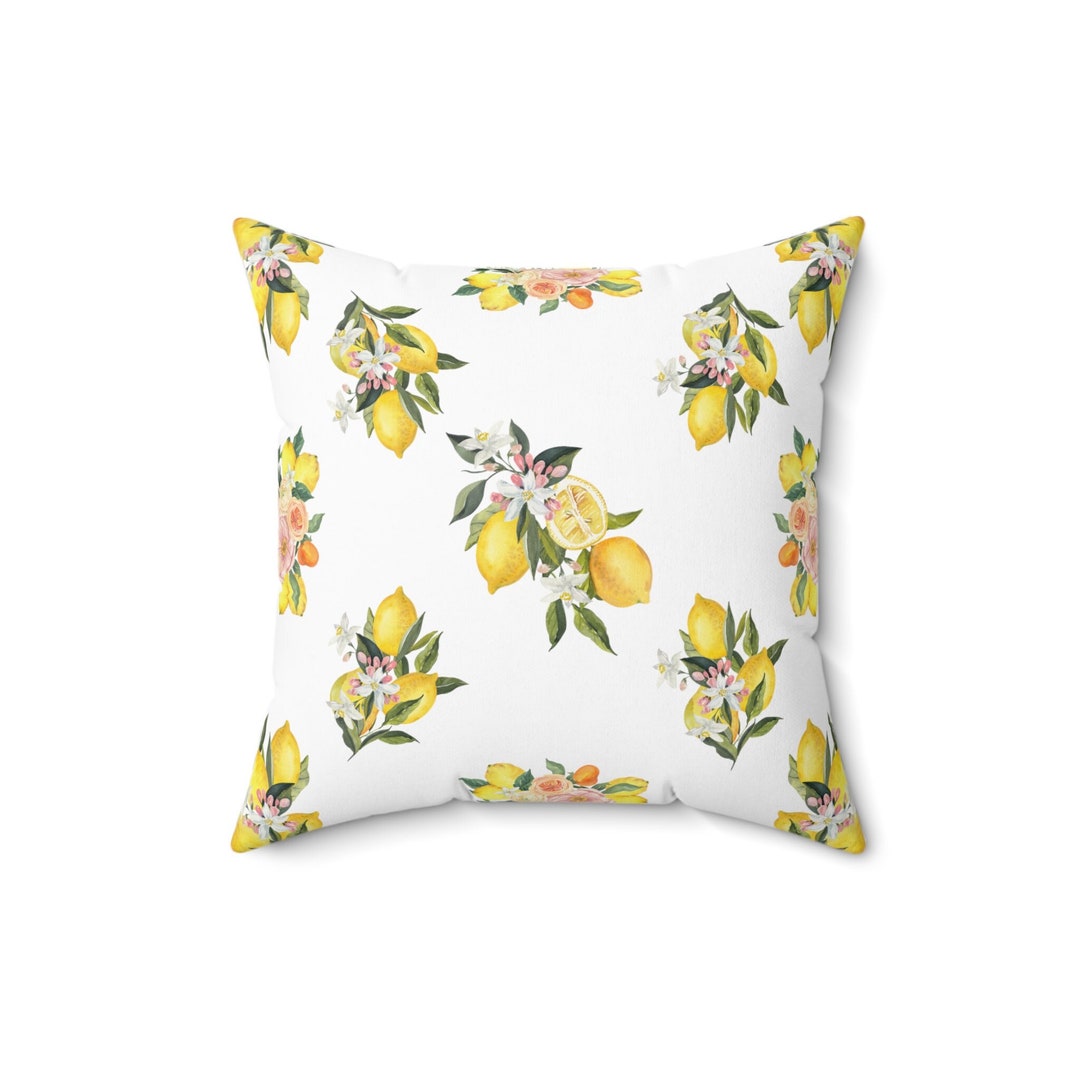 Mediterranean Splendor: Timeless Design Pillow Lemon and - Etsy