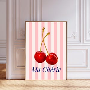 Ma Chérie Poster for Eclectic Apartment Decor Ideas French Vintage ...