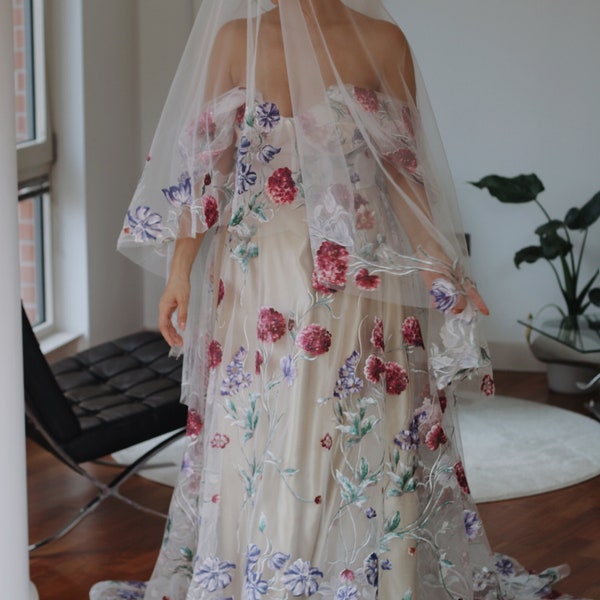 Colored Veils - Etsy