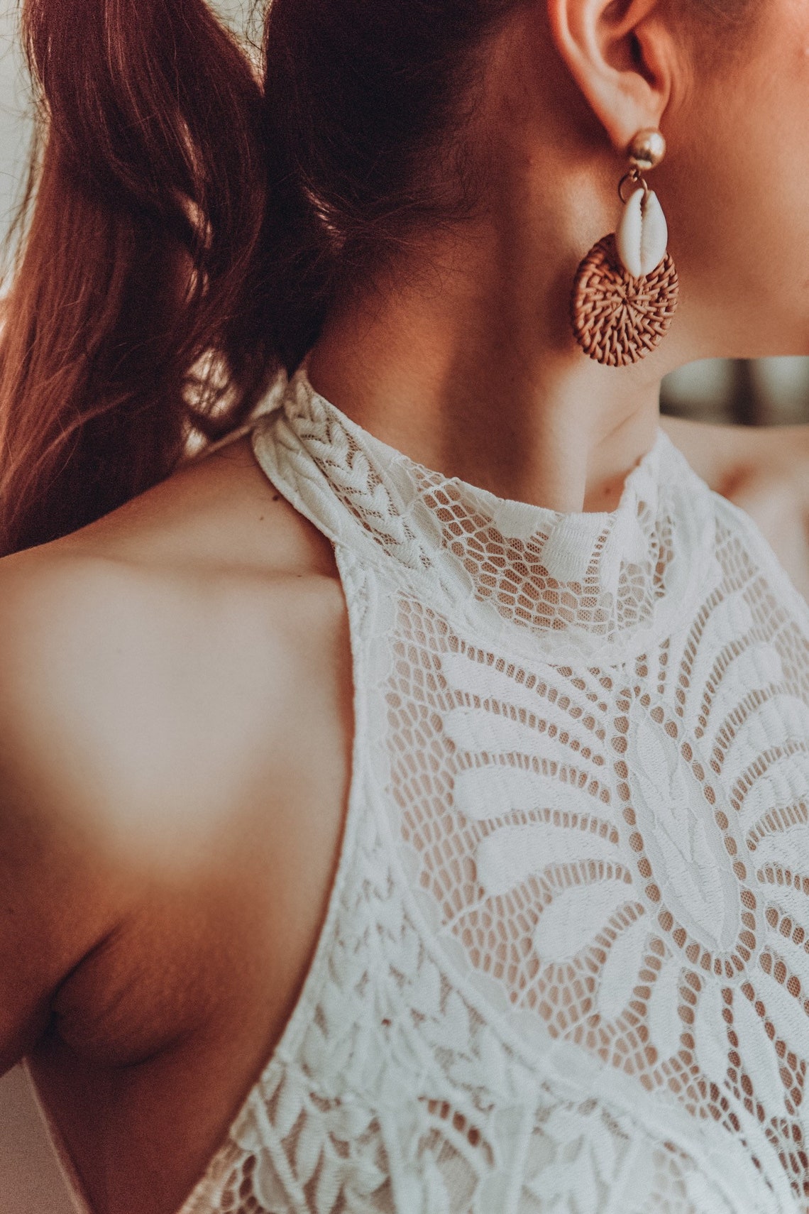 Boho Style Wedding Dress Bohemian Bridal Gown Halter Neck - Etsy