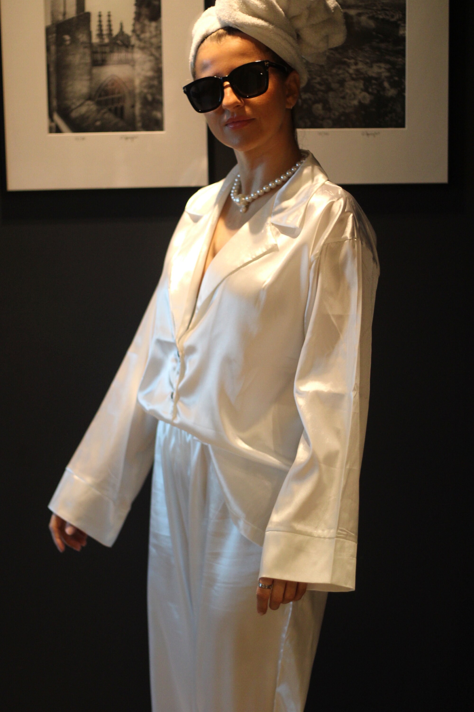 White Festive Satin Pyjamas Hen Party Satin Pyjama Set - Etsy