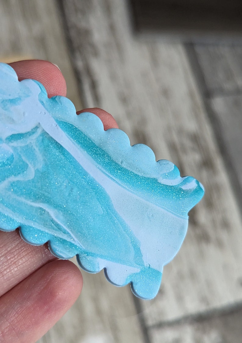 Light Blue & Teal Marble Stanley Tumbler Decorative Plate for Lid - Etsy