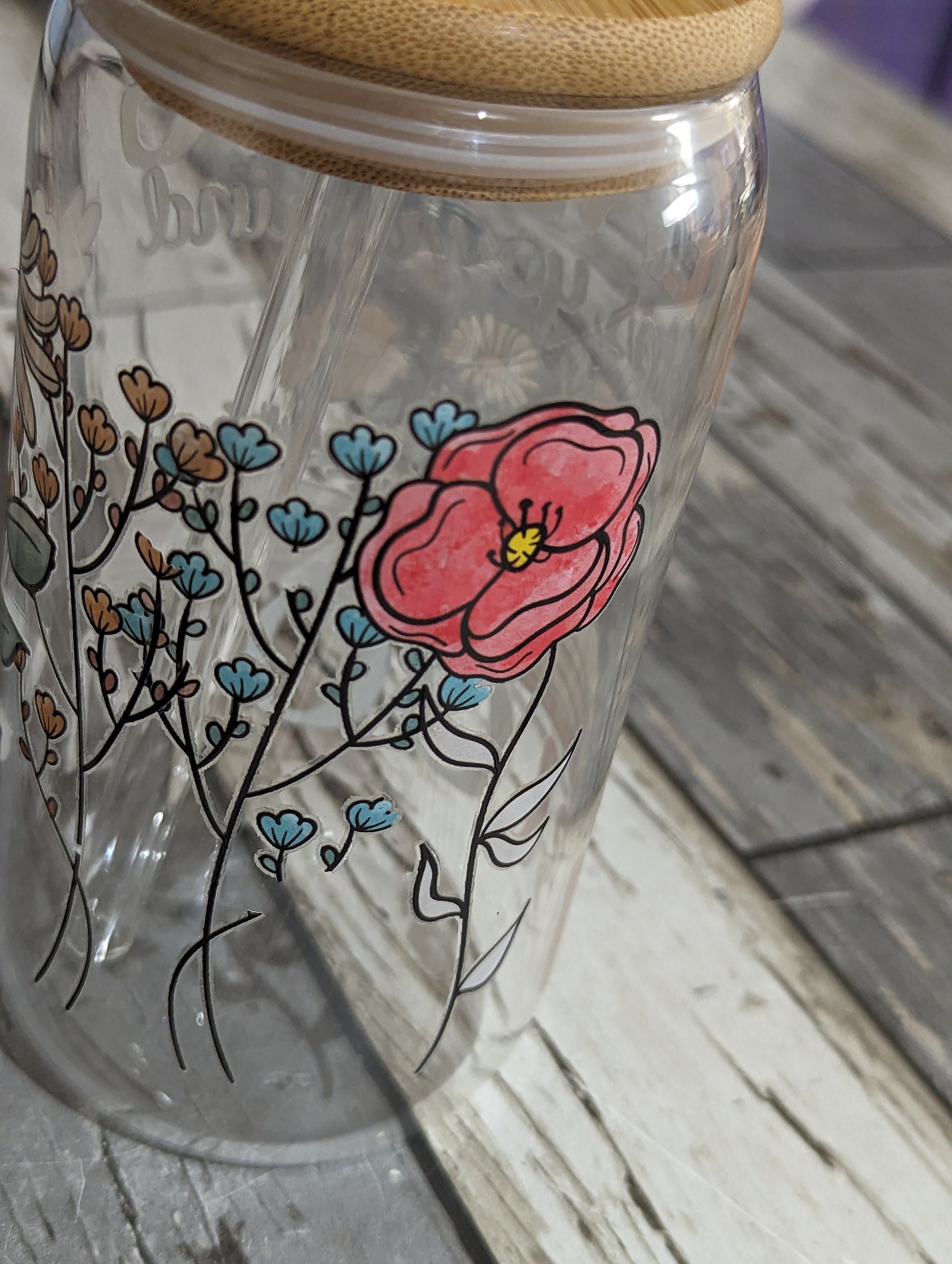 Reading Iced Coffee Glass Cup - Etsy