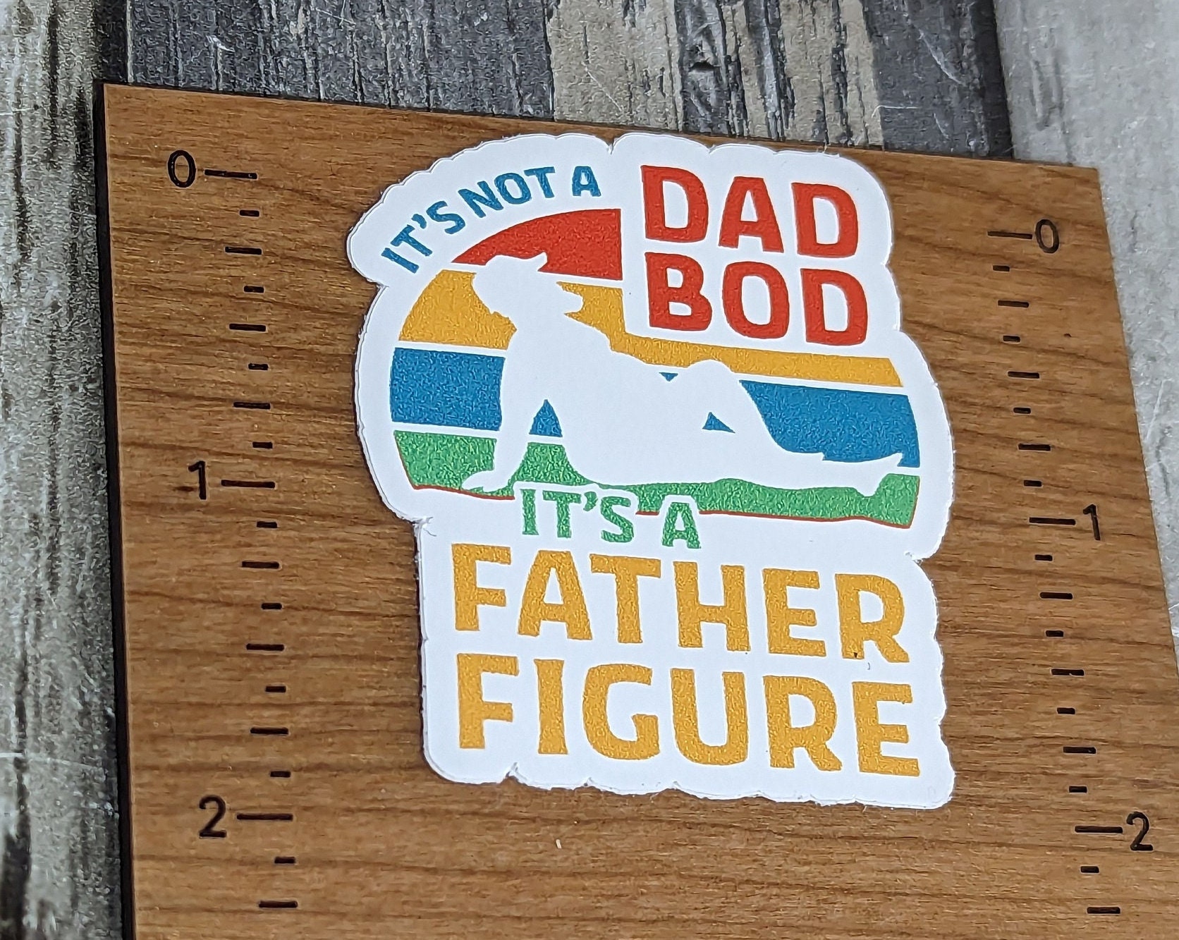 Dad Bod Vinyl Sticker - Etsy