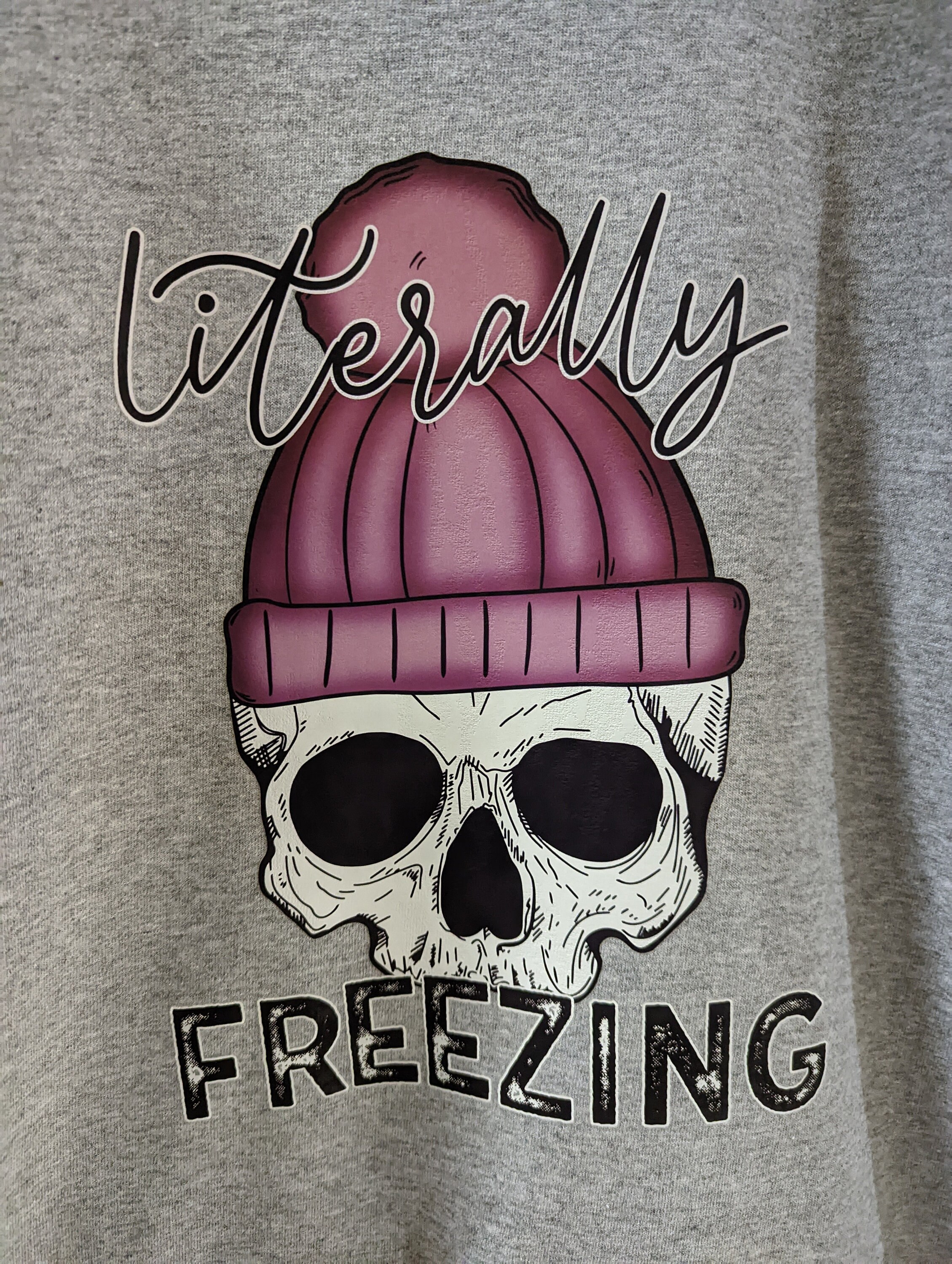 Freezing Skull Graphic T-shirt - Etsy
