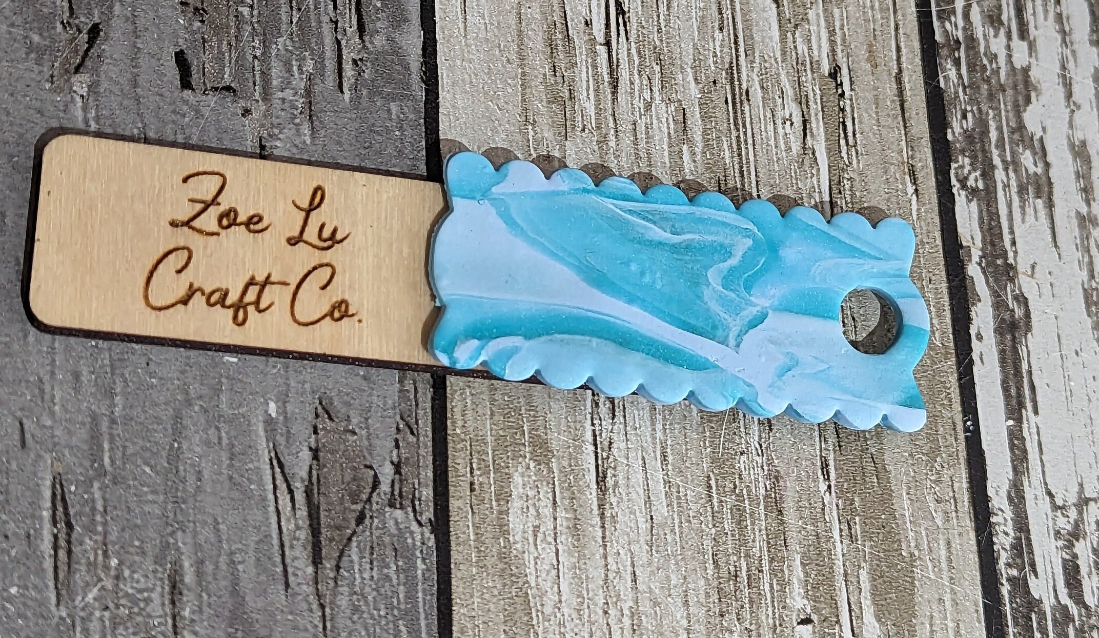 Light Blue & Teal Marble Stanley Tumbler Decorative Plate for Lid - Etsy