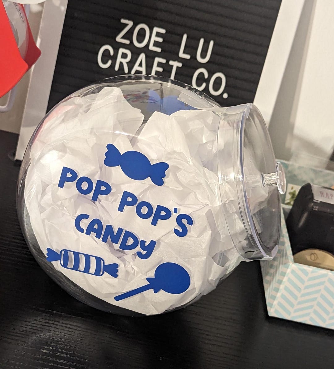 Custom Name Acrylic Candy Jar - Etsy