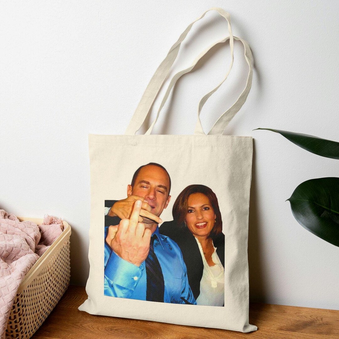 Svu Middle Finger Cotton Canvas Tote Bag, Law & Order Gift - Etsy