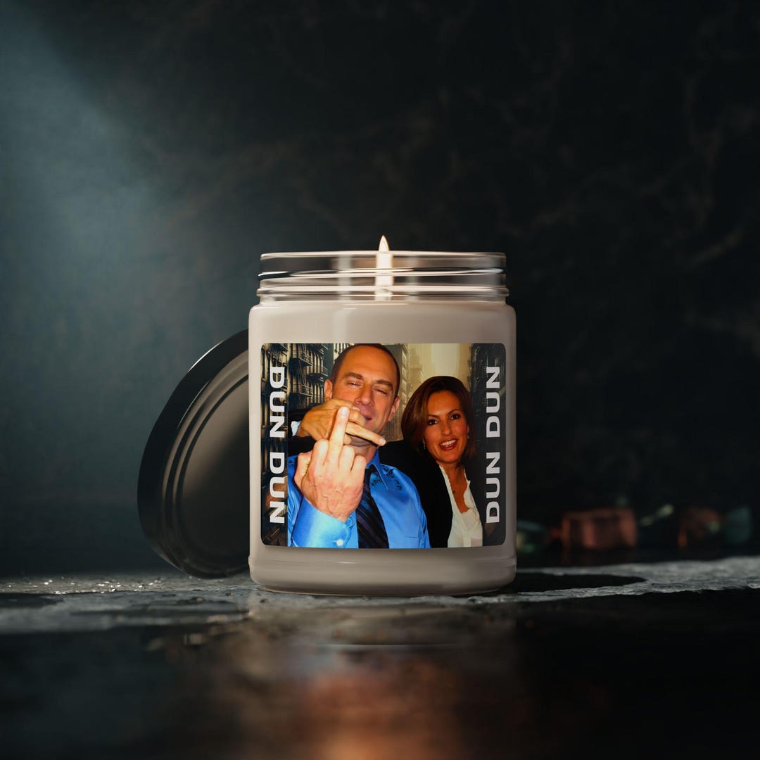 Scented Soy Candle, Svu Themed Dun Dun Oliva Benson Elliot Stabler 9oz ...