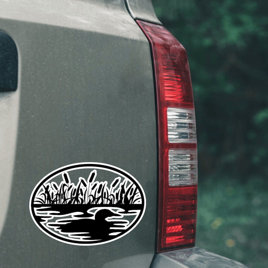 Loon Decal, Loon Sticker, Loon Vinyl Decal, Vinyl Loon Stickers, Loon ...