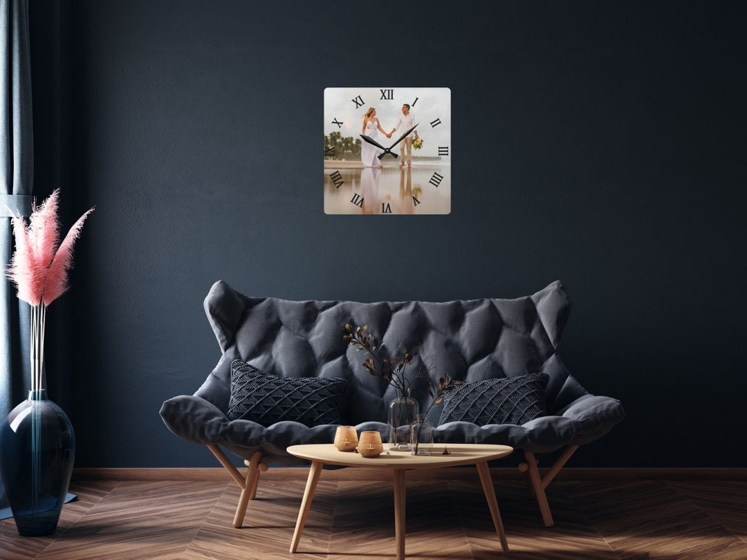 Personalized Wall Clock, Three Sizes, Round or Square Clocks, Add a ...