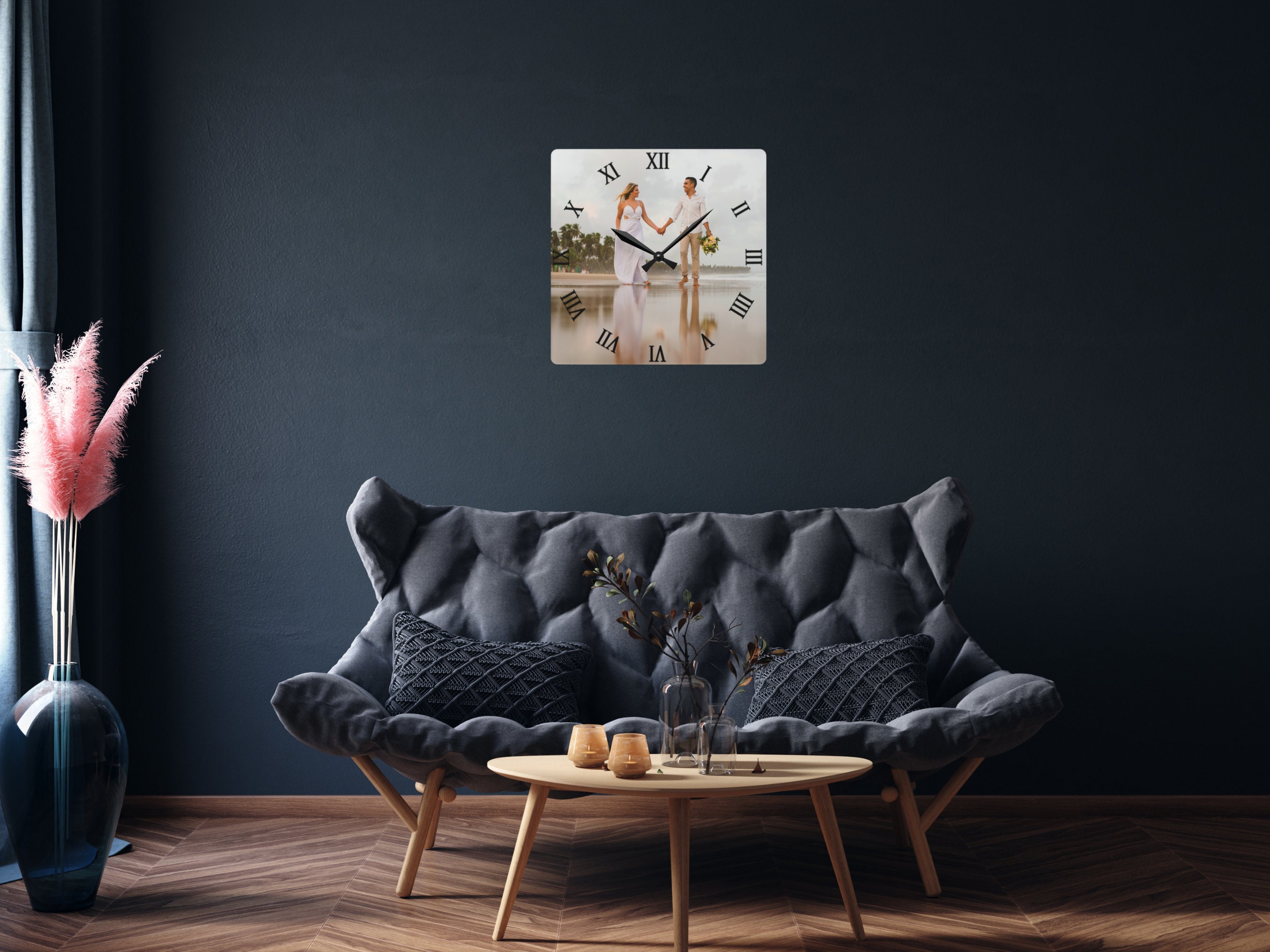 Personalized Wall Clock, Three Sizes, Round or Square Clocks, Add a ...